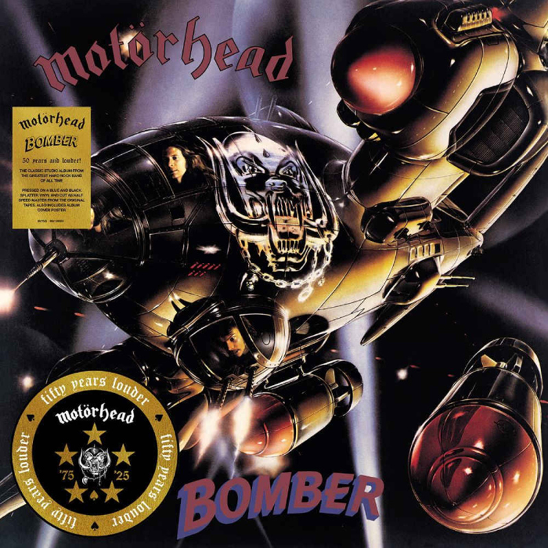 LP Motorhead – Bomber (50th Anniversary, Blue & Black Splatter ...